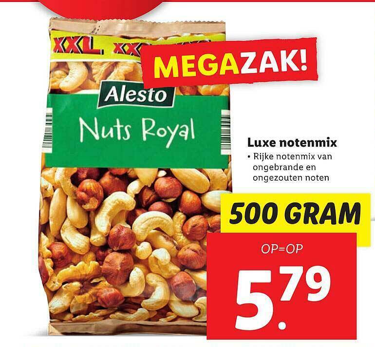 Alesto Luxe Notenmix 500g aanbieding bij Lidl