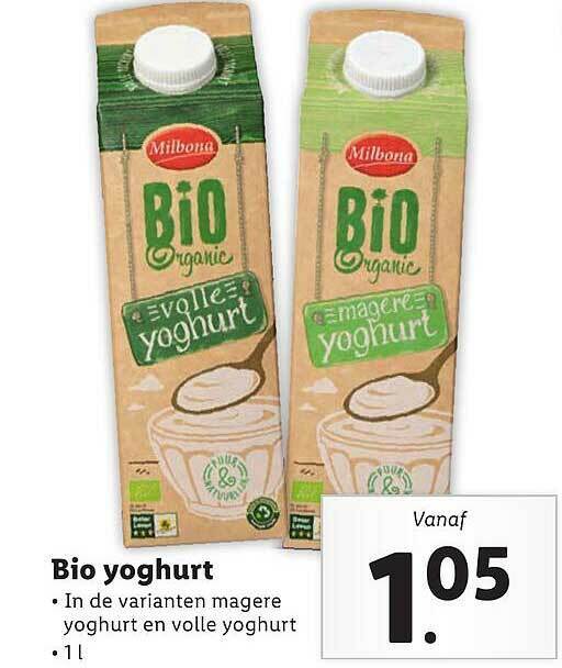Milbona Bio Yoghurt aanbieding bij Lidl