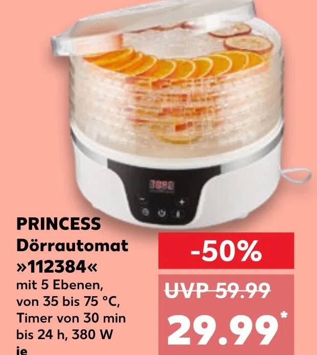 PRINCESS Dörrautomat >>>112384 aanbieding bij Kaufland DE