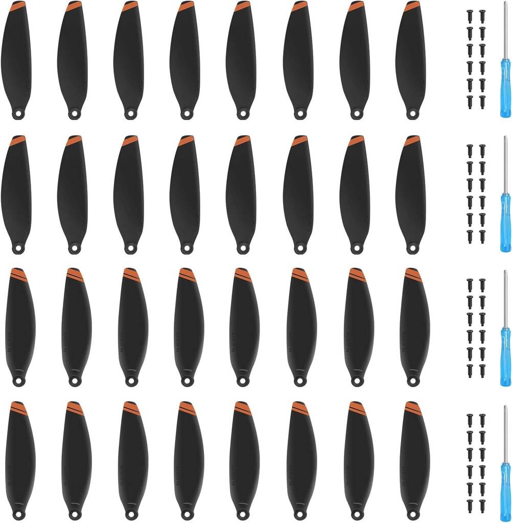 Craznick Propellers voor DJI Mini 4K/Mini 2 SE Koolstofvezelvervangende propbladen Geluidsarme ...