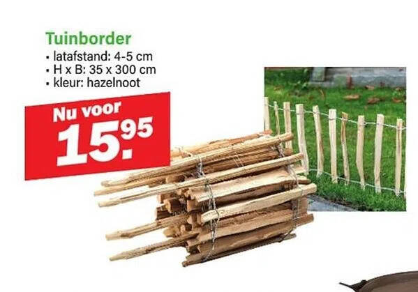 Tuinborder aanbieding bij Van Cranenbroek