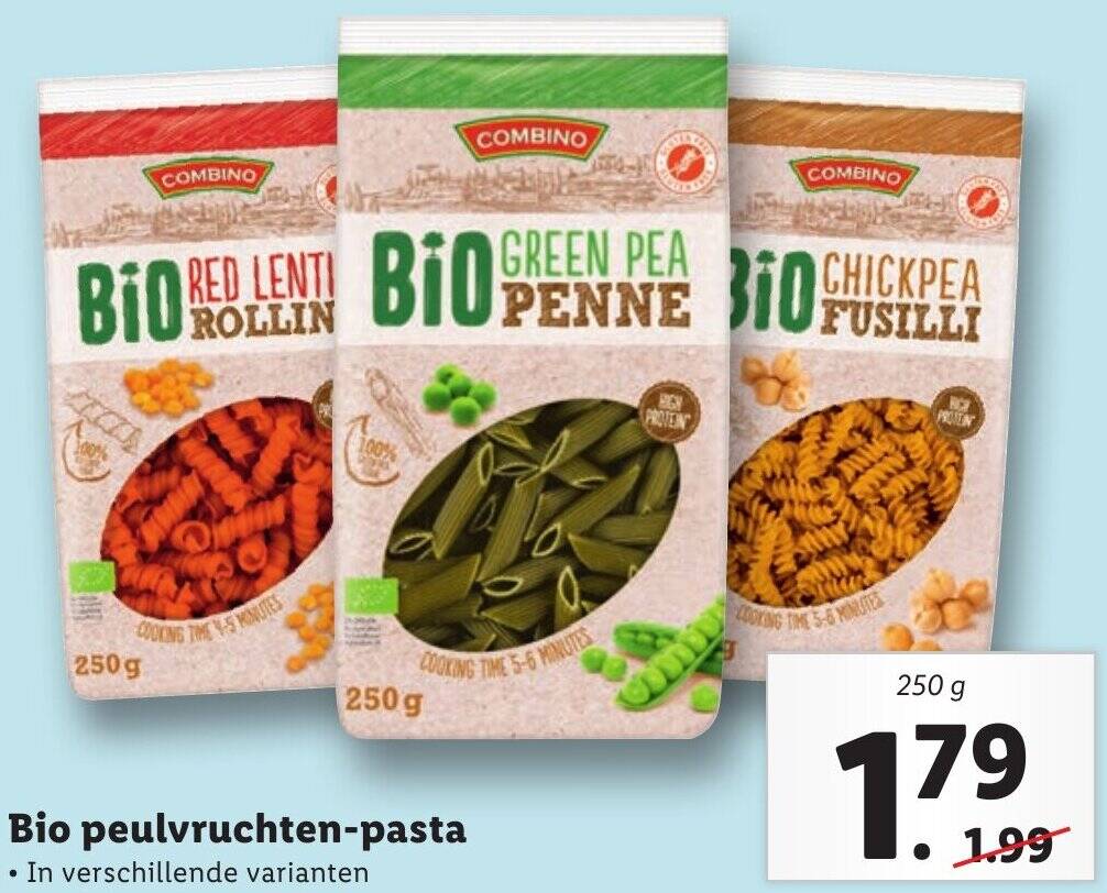 Bio peulvruchten-pasta 250 g aanbieding bij Lidl