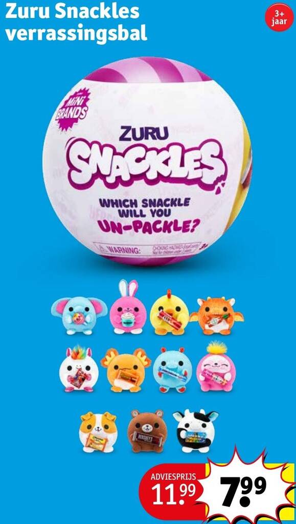 Zuru Snackles verrassingsbal aanbieding bij Kruidvat