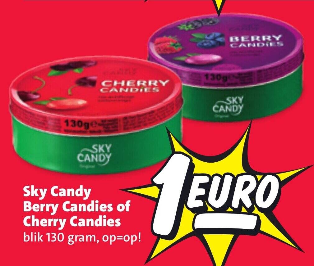 Sky Candy Berry Candies of Cherry Candies 130 g aanbieding bij Nettorama