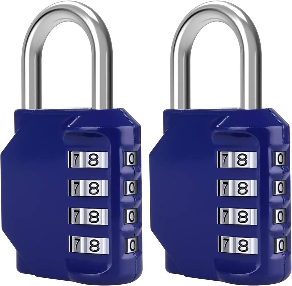 Diyife Combinatieslot, hangslot, cijferslot met 4 cijfers ...