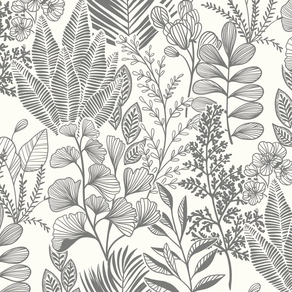 Fiula Zelfklevend behang, tropisch behang, bloemenbehang, bladeren, 41 ...