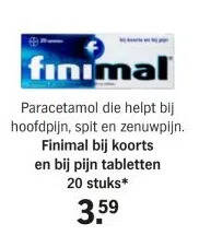 Finimal bij koorts en bij pijn tabletten 20 stuks* aanbieding bij ...