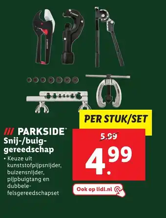 PARKSIDE Snij- buig- gereedschap 1 set aanbieding bij Lidl
