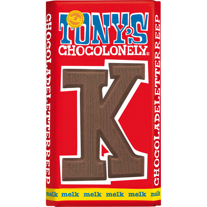 Tony's Chocolonely Letter melk K aanbieding bij Albert Heijn