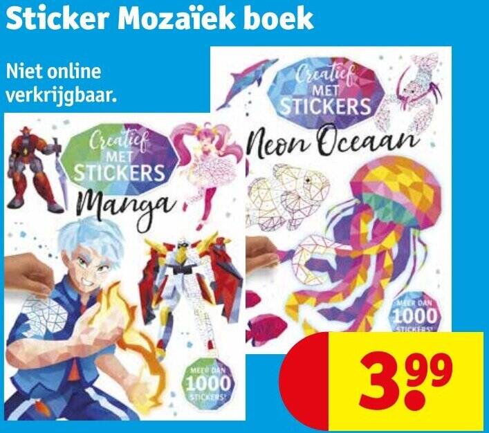 Sticker Mozaïek boek aanbieding bij Kruidvat Geldig van 09-09-2024