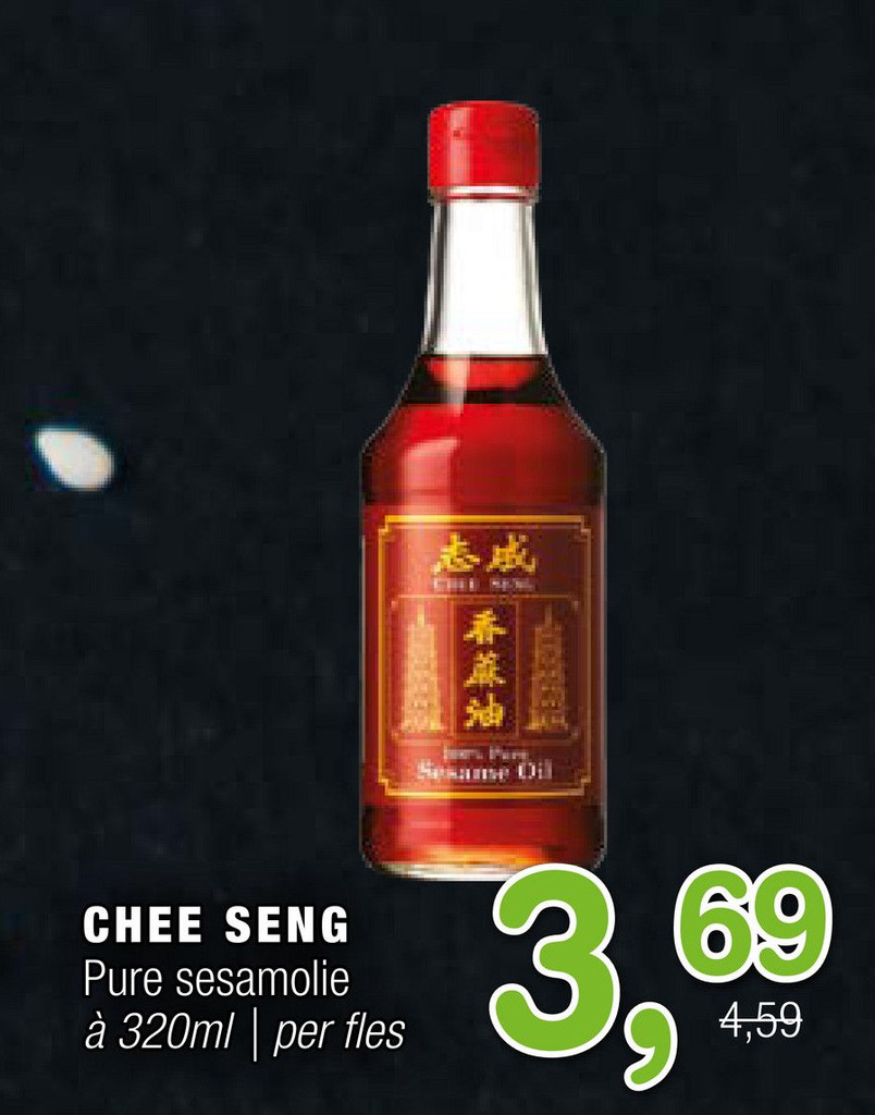 CHEE SENG Pure sesamolie aanbieding bij Amazing Oriëntal