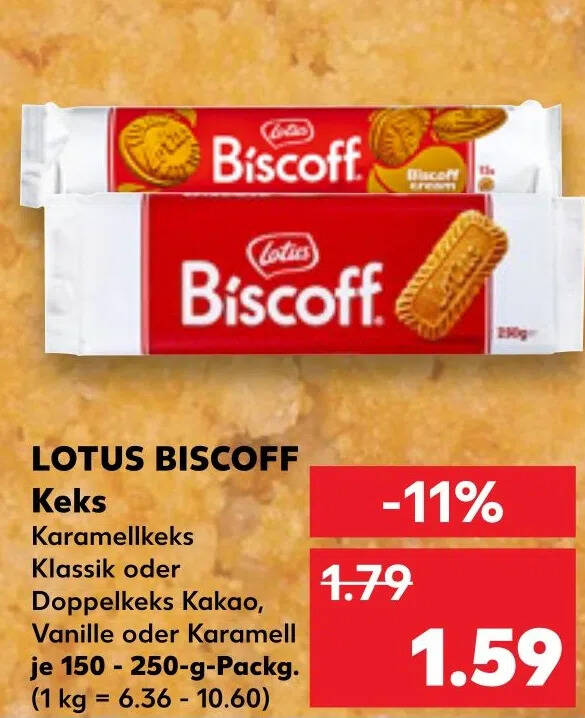 LOTUS BISCOFF Keks aanbieding bij Kaufland DE