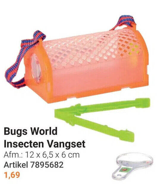Bugs World Insecten Vangset 12 x 6.5 x 6 cm aanbieding bij Lobbes