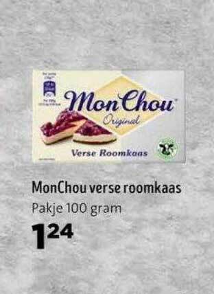 MonChou Verse Roomkaas aanbieding bij Jumbo