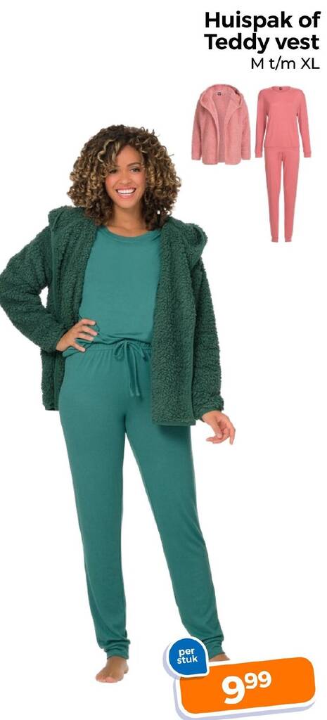 Huispak of Teddy vest aanbieding bij Trekpleister