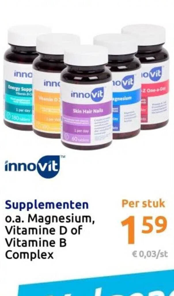 Innovit Supplementen Per stuk aanbieding bij Action
