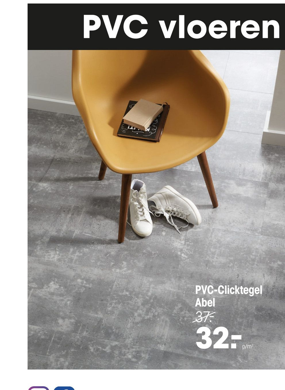 Pvc click tegel abel aanbieding bij Kwantum