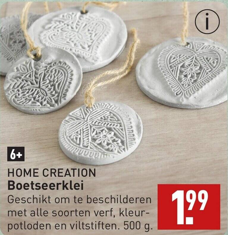 HOME CREATION Boetseerklei 500 g aanbieding bij ALDI