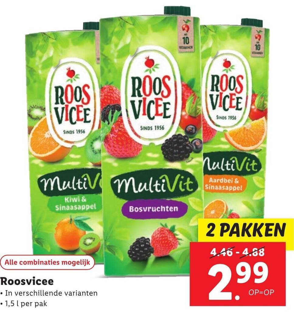 Roosvicee 1,5 l aanbieding bij Lidl