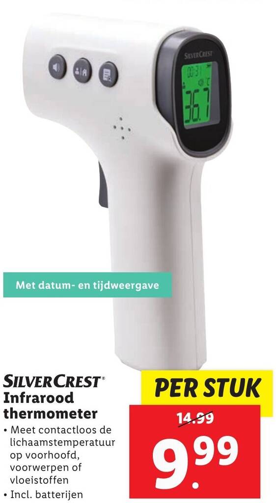 SILVERCREST Infrarood thermometer aanbieding bij Lidl