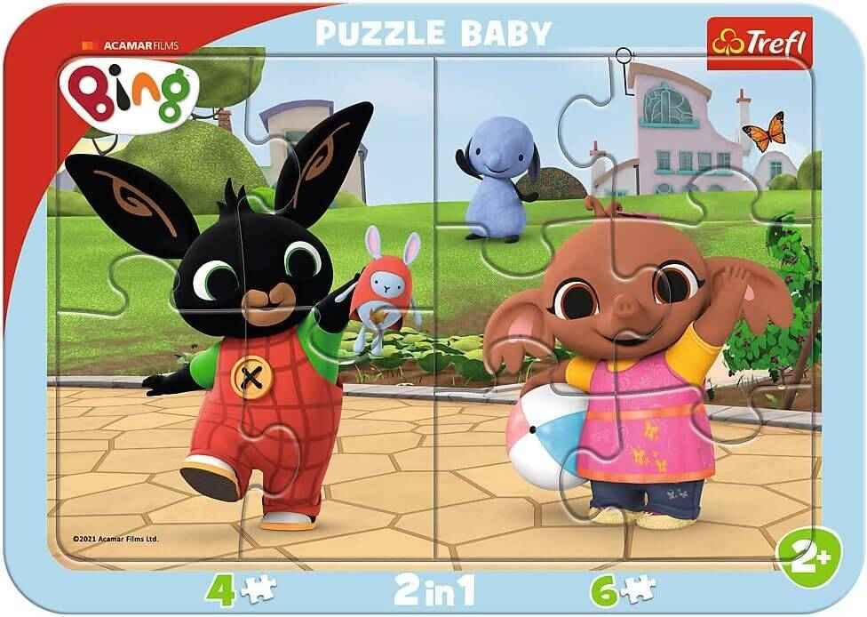 Trefl, Framepuzzels Baby, Bing Bunny, Bing'S Fun, Voor Kinderen Vanaf 2 ...
