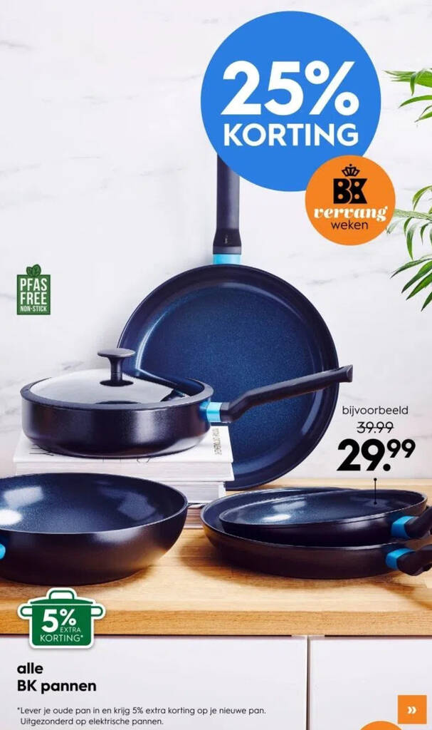 Alle BK pannen aanbieding bij Blokker