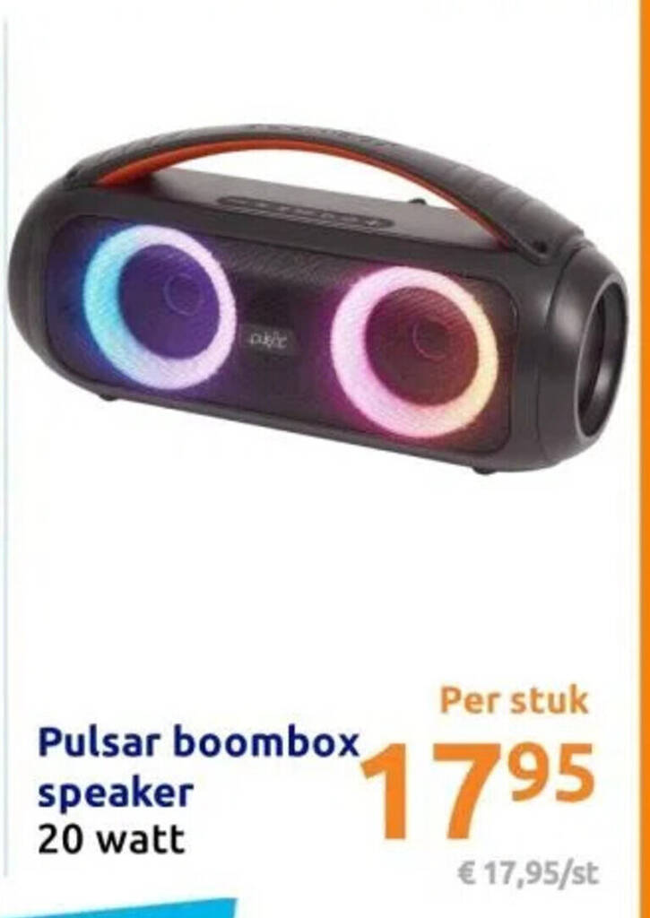 Pulsar boombox speaker 20 watt aanbieding bij Action