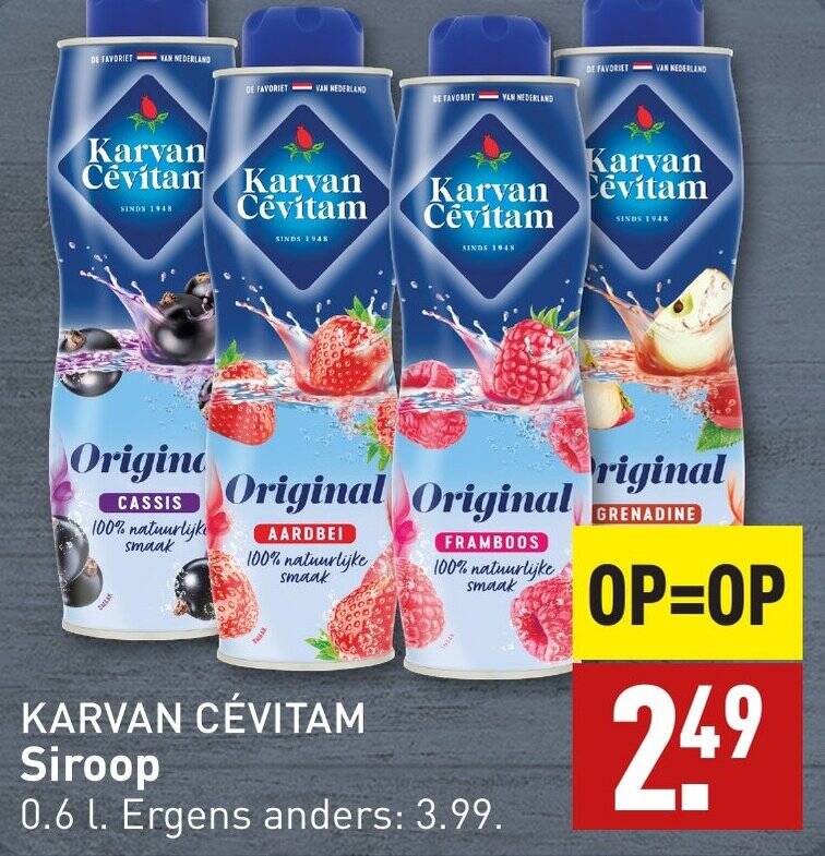KARVAN CÉVITAM Siroop 0.6 l. aanbieding bij ALDI