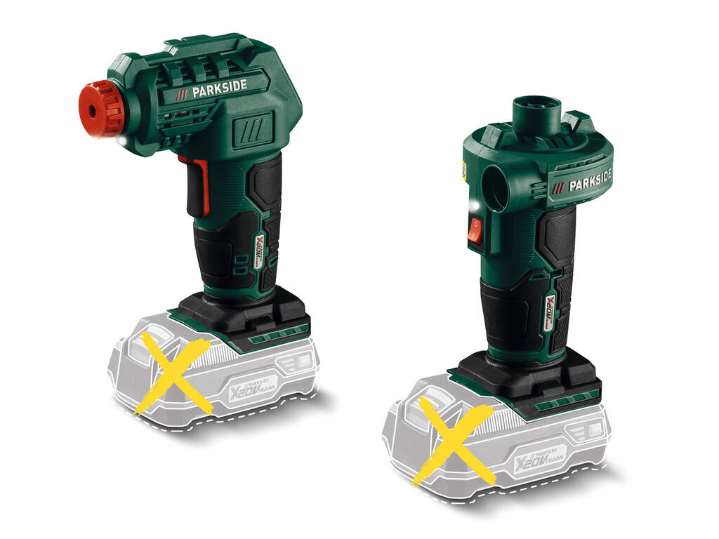 PARKSIDE Accu-compressor en -luchtpomp 20V zonder accu aanbieding bij Lidl