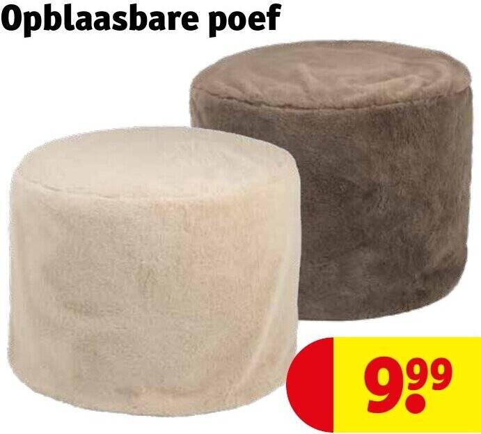Opblaasbare poef aanbieding bij Kruidvat