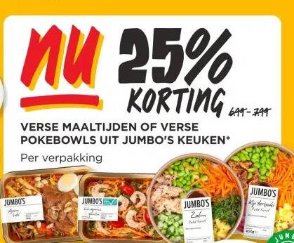 VERSE MAALTIJDEN OF VERSE POKEBOWLS UIT JUMBO'S KEUKEN* aanbieding bij ...