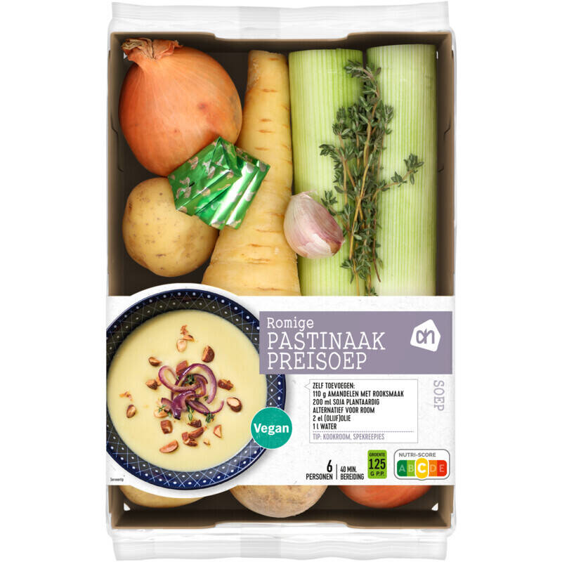 AH Romige pastinaak preisoep verspakket aanbieding bij Albert Heijn