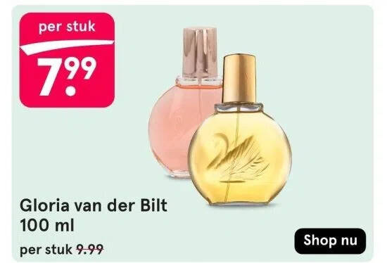 Gloria van der Bilt 100 ml aanbieding bij Etos