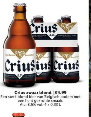 Crius zwaar blond aanbieding bij Lidl