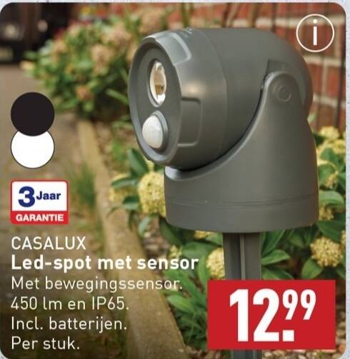 Led spot met sensor aanbieding bij ALDI