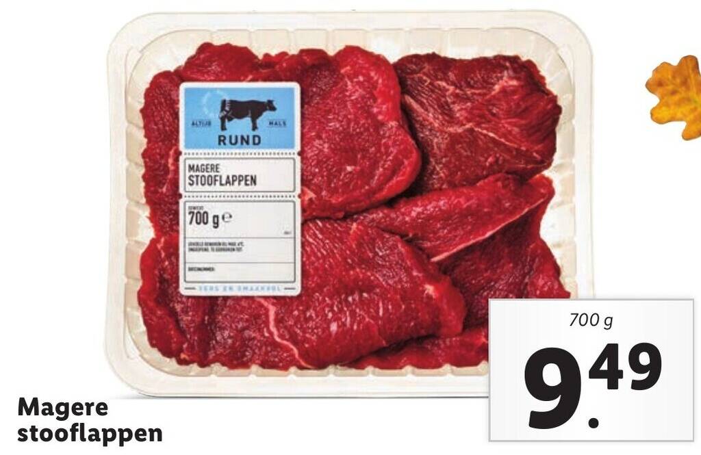 Magere stooflappen 700 g aanbieding bij Lidl
