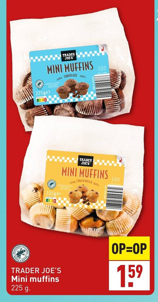 Mini muffins 225 g aanbieding bij ALDI