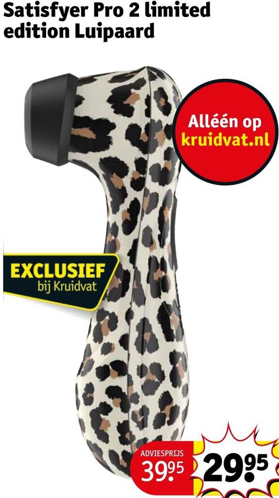 Satisfyer Pro 2 limited edition Luipaard aanbieding bij Kruidvat