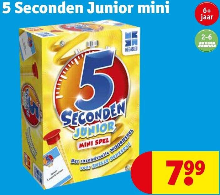 5 Seconden Junior mini aanbieding bij Kruidvat