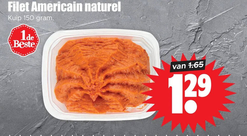 Filet Americain naturel aanbieding bij Dirk