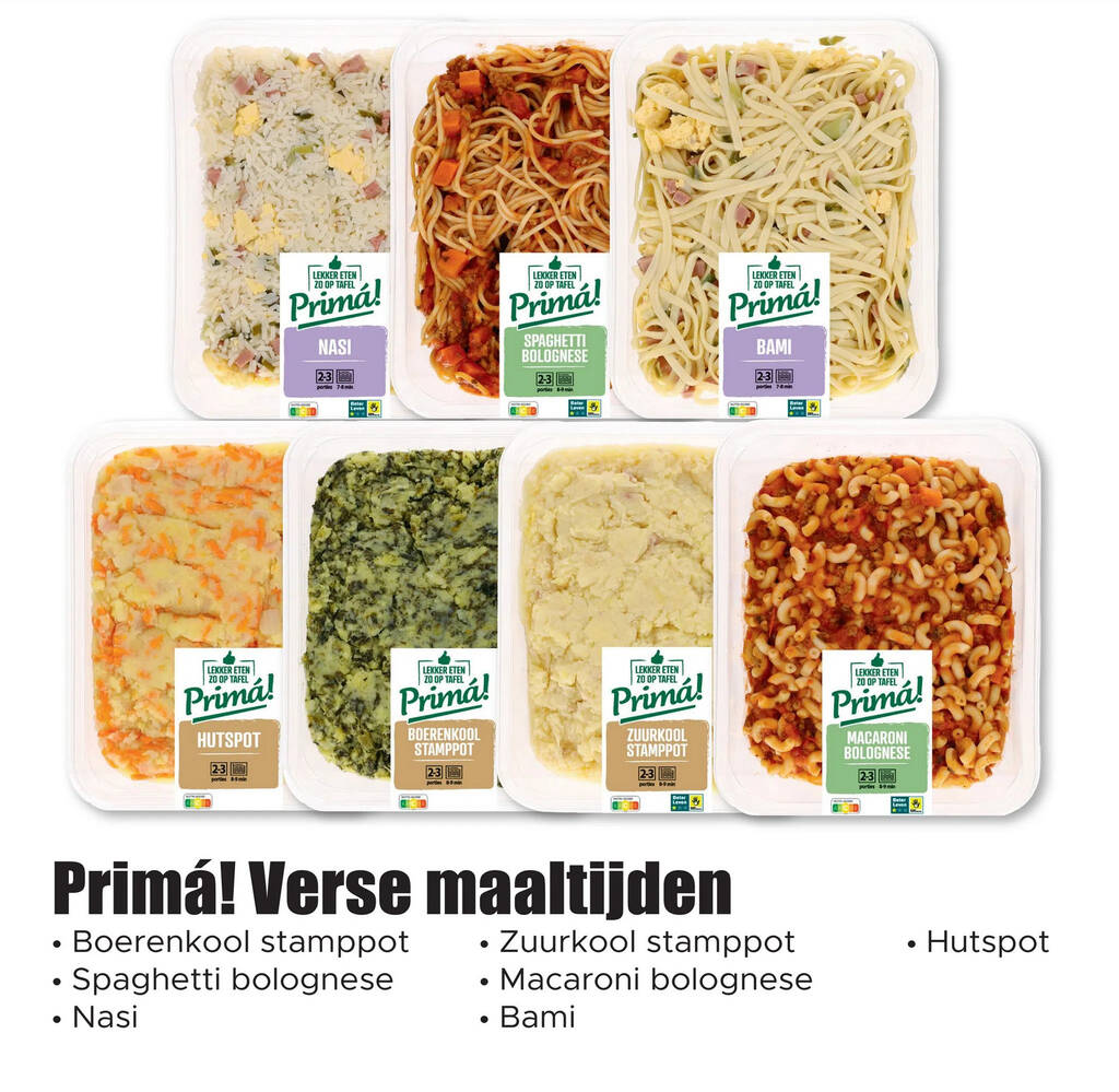 Primá! Verse maaltijden aanbieding bij Dirk