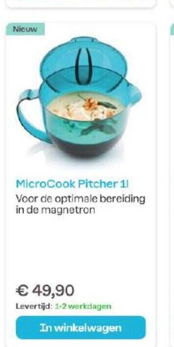 MicroCook Pitcher 1 aanbieding bij Tupperware