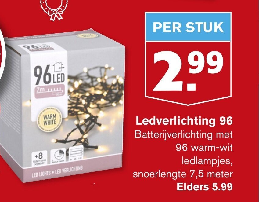 Ledverlichting 96 7,5 meter aanbieding bij Hoogvliet