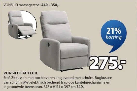 VONSILD FAUTEUIL aanbieding bij Jysk