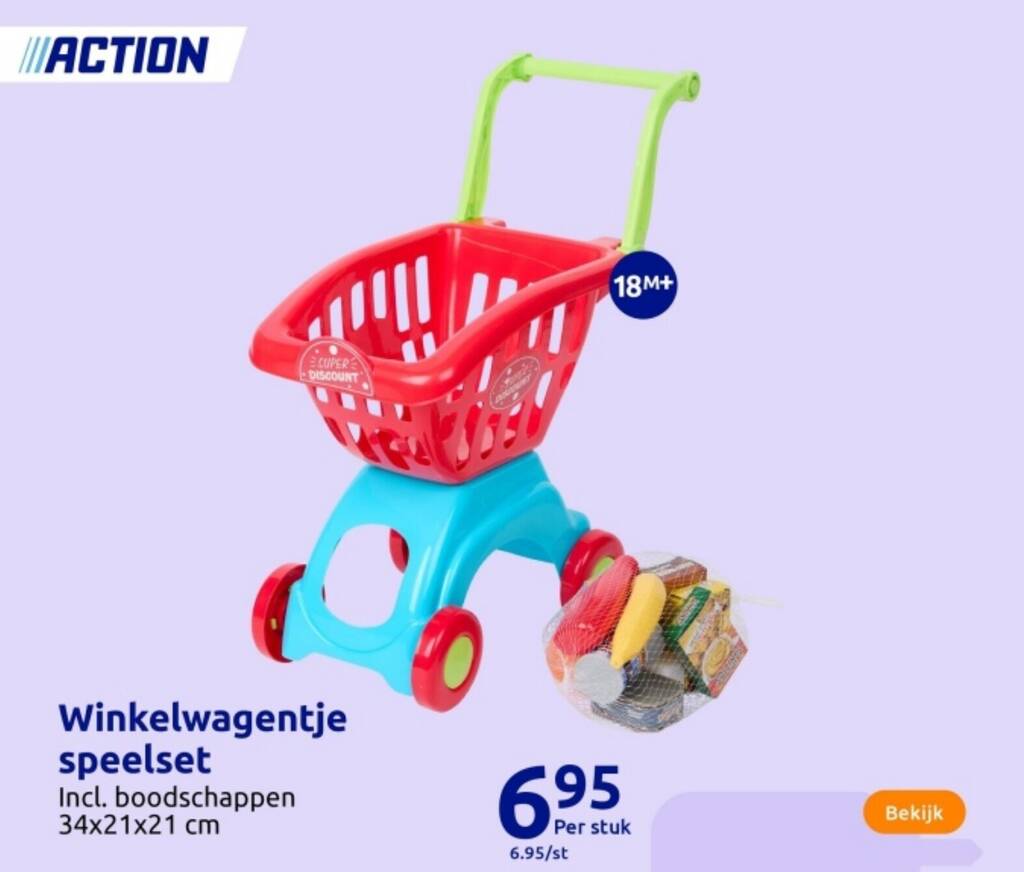 Winkelwagentje speelset aanbieding bij Action