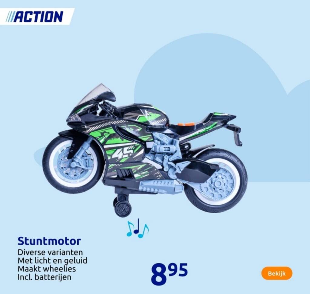 Stunt motor aanbieding bij Action