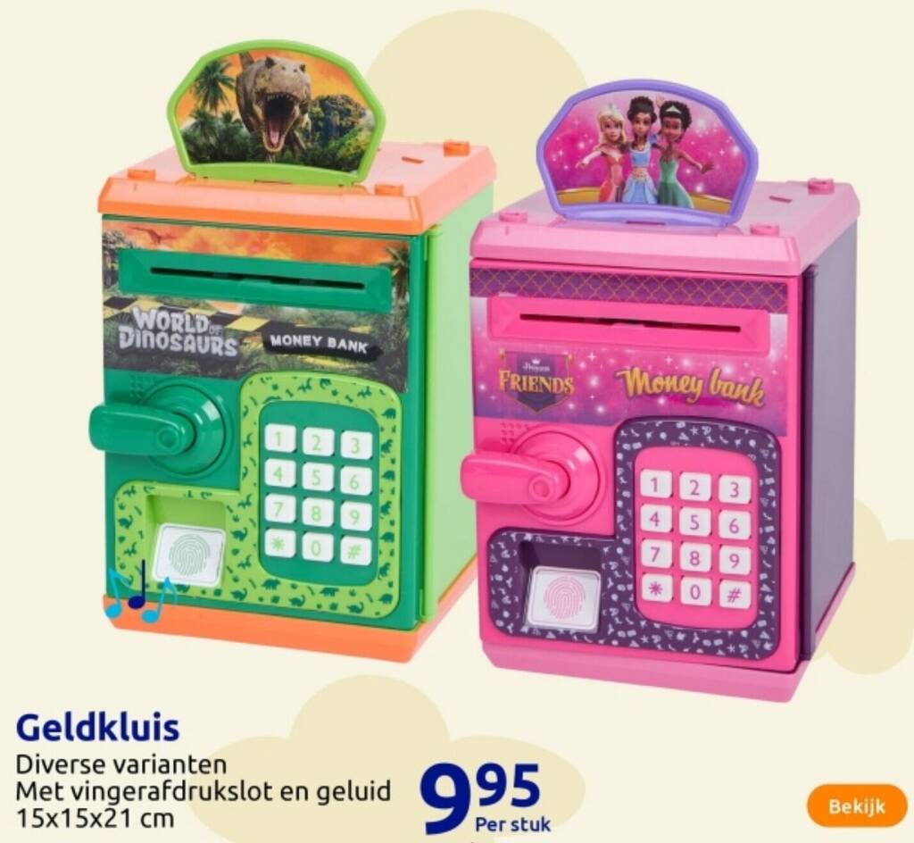 Geldkluis 15 x 15 x 21 cm aanbieding bij Action