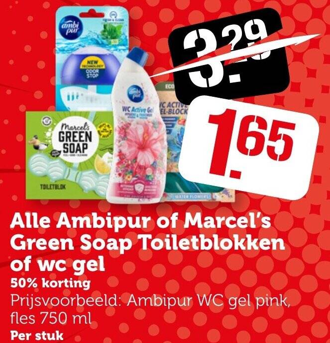 Alle Ambipur of Marcel's Green Soap Toiletblokken of wc gel 750 ml ...