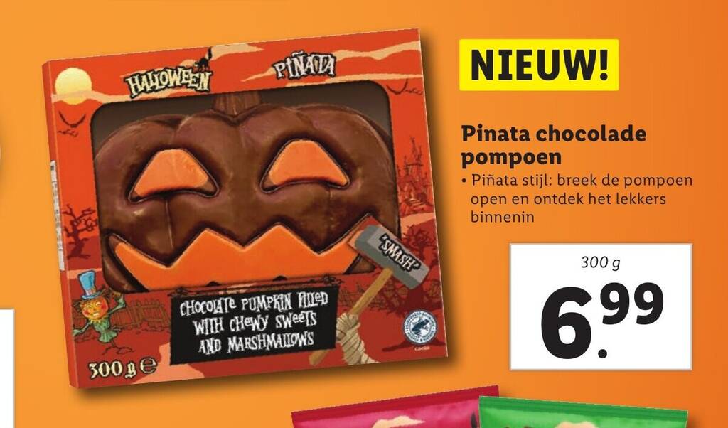 Pinata chocolade pompoen 300 g aanbieding bij Lidl