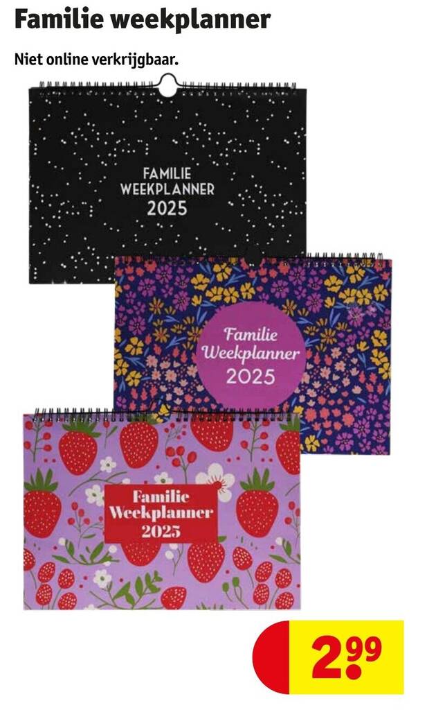 Familie weekplanner aanbieding bij Kruidvat